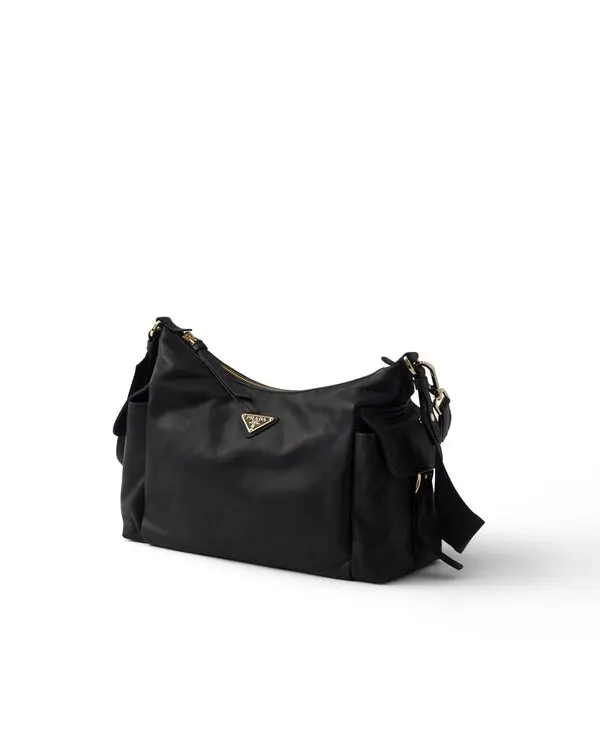 Prada Nappa Leather Handle Bag - Black