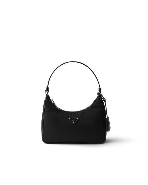 Prada Re-nylon And Saffiano Mini Bag - Black