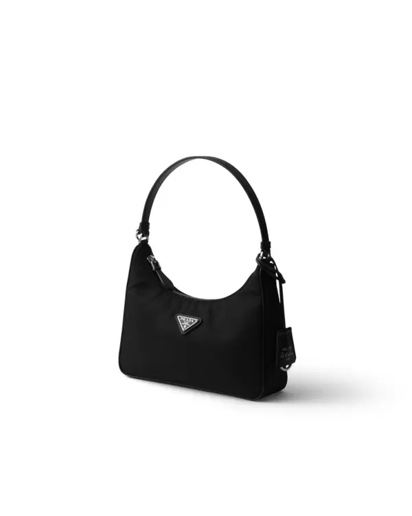 Prada Re-nylon And Saffiano Mini Bag - Black