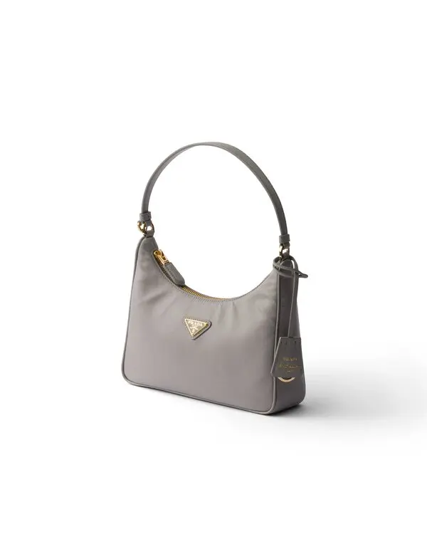 Prada Re-edition 2005 Re-nylon And Saffiano Mini Bag - Cloudy Gray