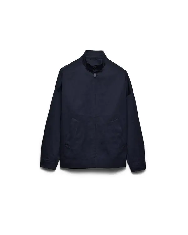 Prada Cotton Blouson Jacket - Navy