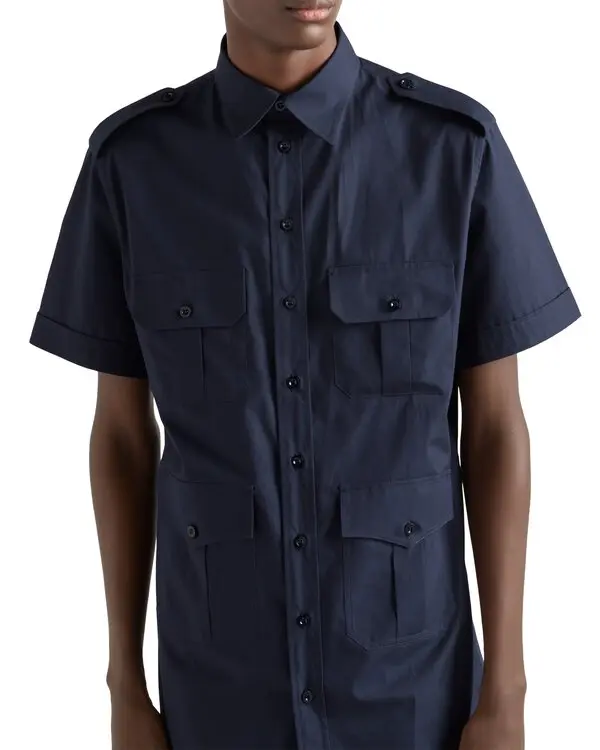 Prada Short-sleeved Cotton Shirt