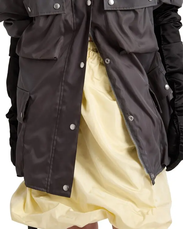 Prada Technical Taffeta Skirt - Cream