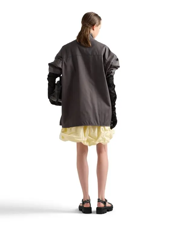 Prada Technical Taffeta Skirt - Cream