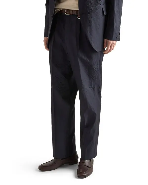 Prada Cotton And Silk Classic Fit Trousers