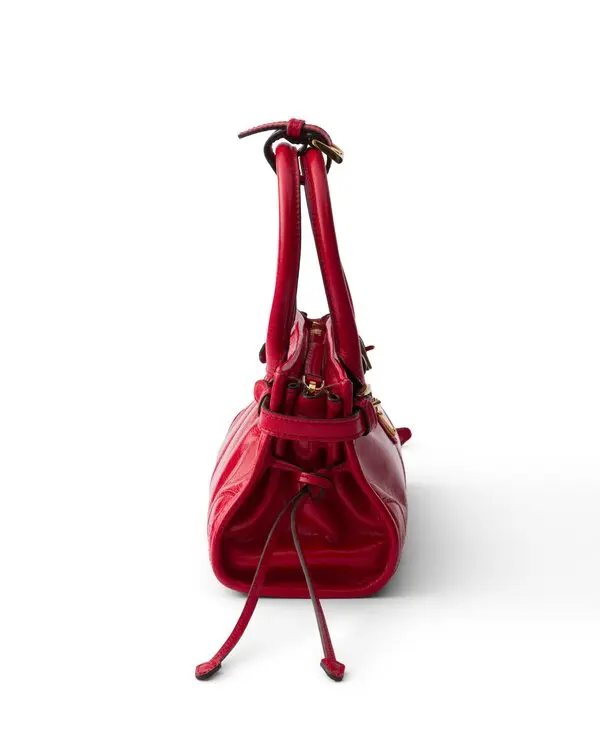 Prada Leather Mini Handbag - Red
