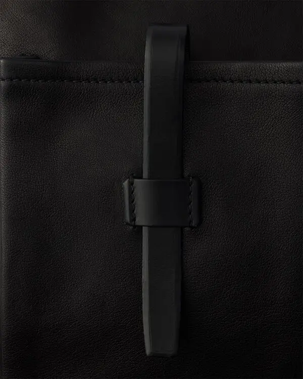 Prada Leather Tote Bag - Black