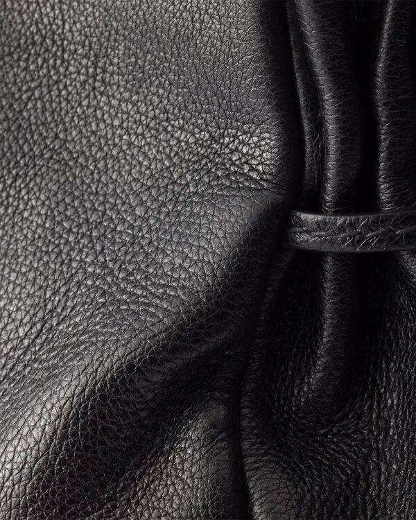 Prada Karin Medium Antiqued Leather Tote Bag - Black