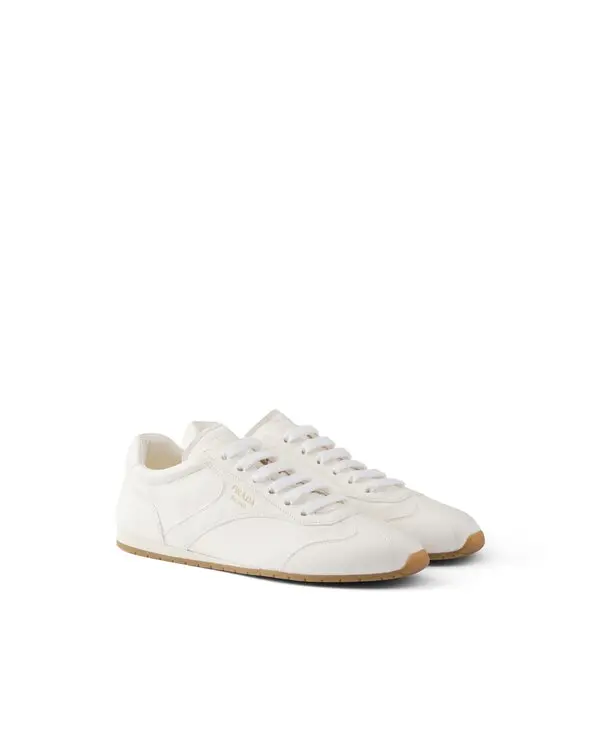 Prada Nappa Leather Sneakers - Ivory