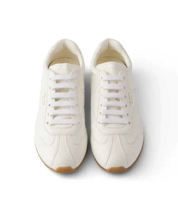 Prada Nappa Leather Sneakers - Ivory