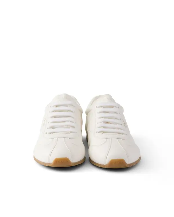 Prada Nappa Leather Sneakers - Ivory