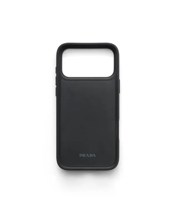 Prada Saffiano Leather Case For Iphone 17 Pro Max - Black