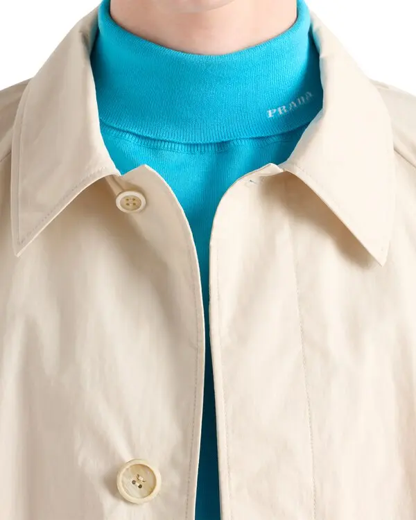 Prada Cotton Turtleneck Sweater - Turquoise