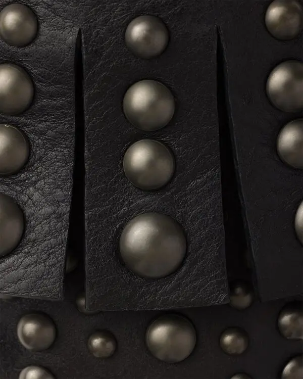 Prada Monolith Studded Leather Loafers