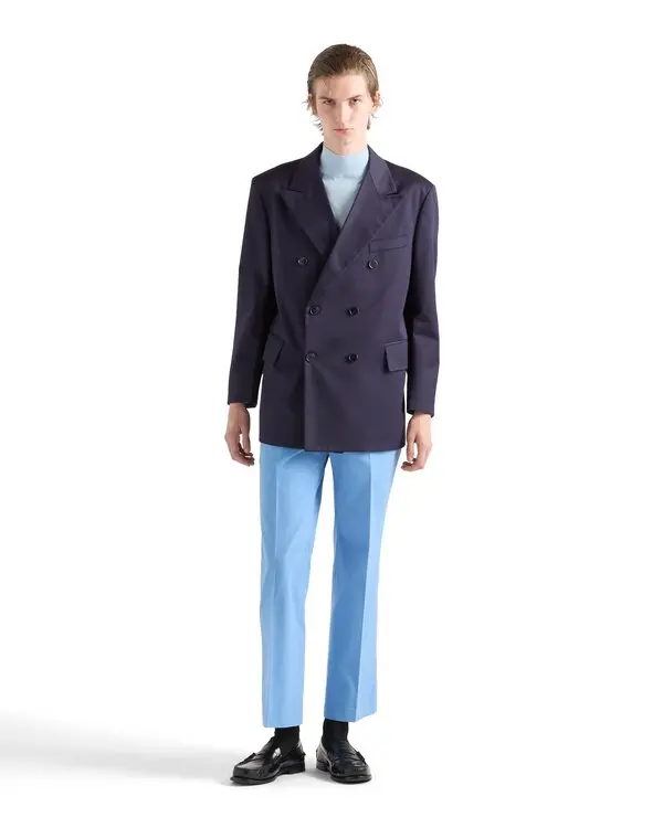 Prada Double-breasted Cotton Jacket
