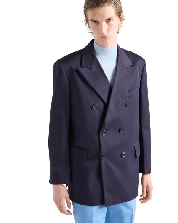 Prada Double-breasted Cotton Jacket