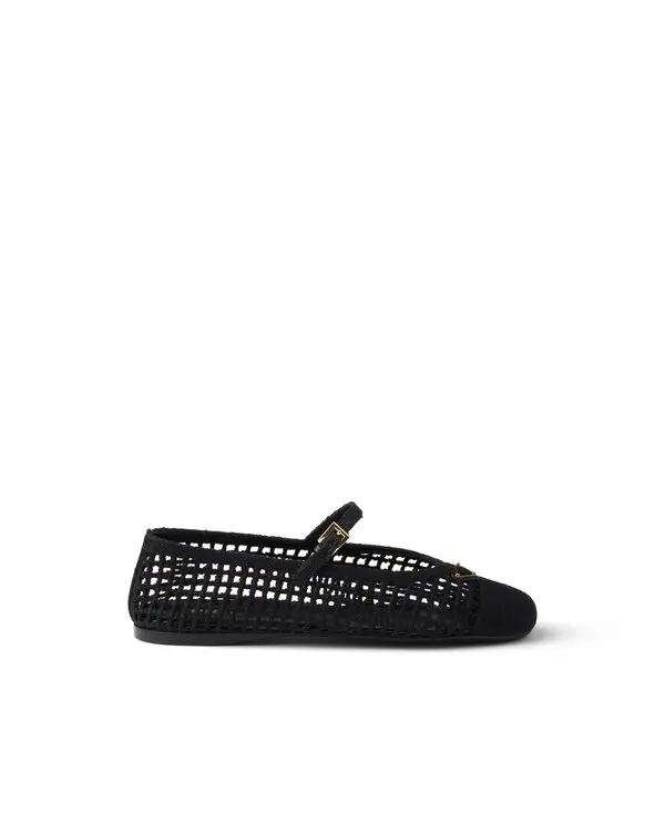 Prada Crochet Ballerinas