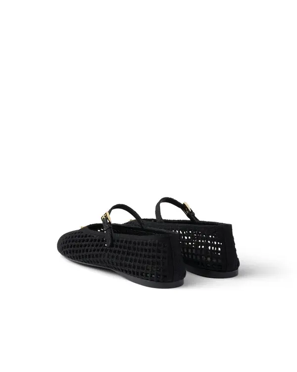Prada Crochet Ballerinas