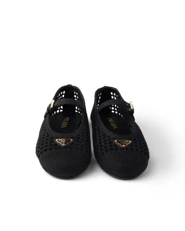 Prada Crochet Ballerinas