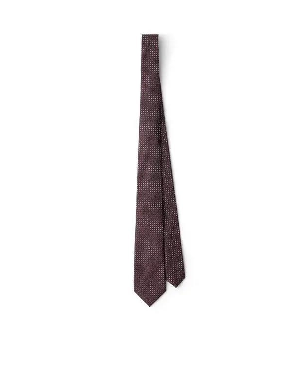 Prada Silk Neck Tie - Garnet