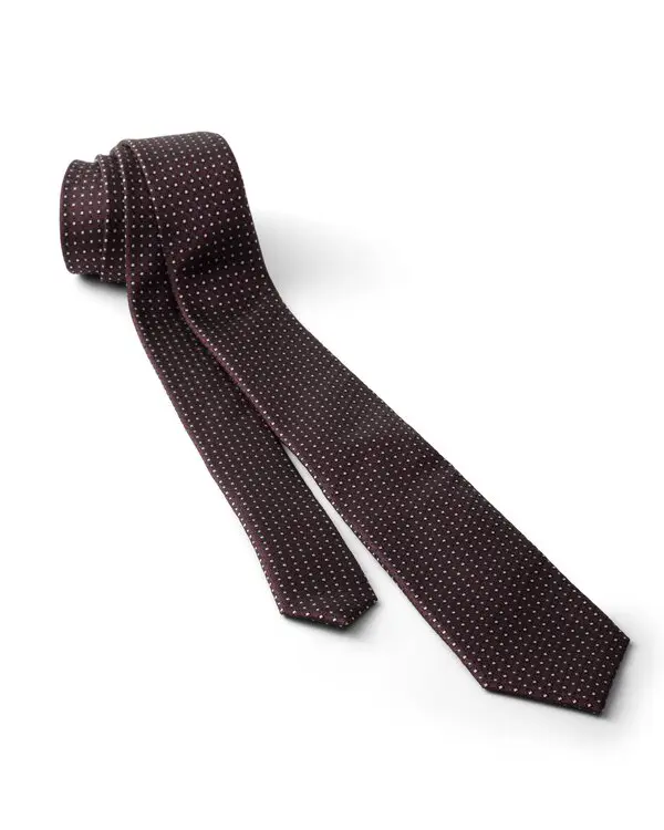 Prada Silk Neck Tie - Garnet