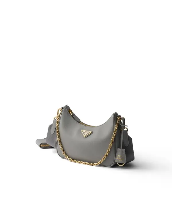 Prada Re-edition 2005 Saffiano Leather Bag - Cloudy Gray