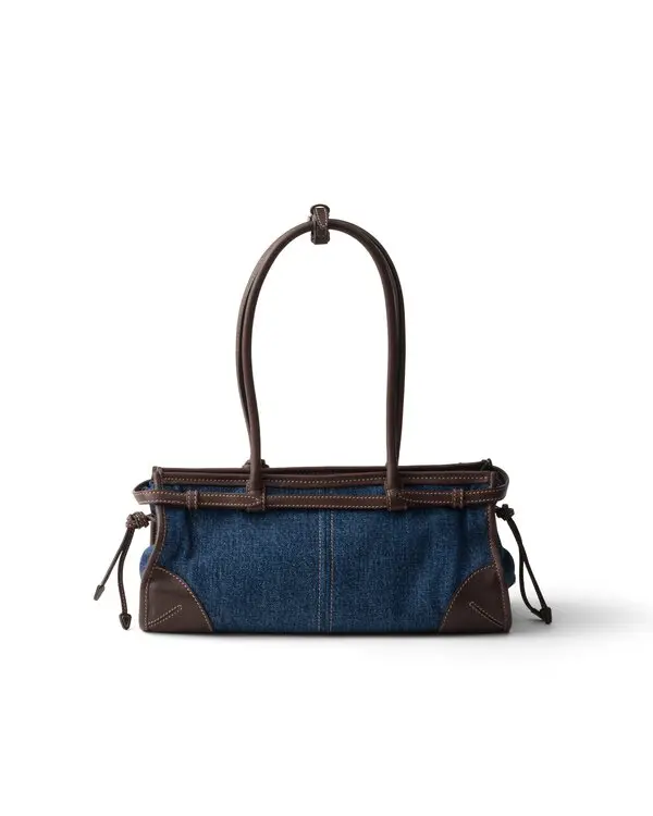 Prada Bonnie Medium Handbag - Blue/coffee