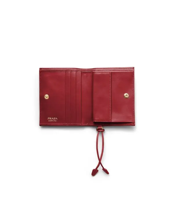Prada Small Leather Wallet - Red
