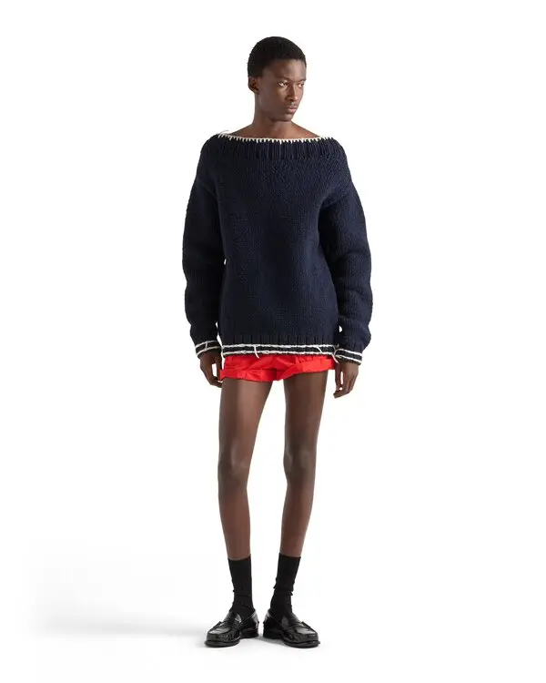 Prada Wool Boat-neck Sweater