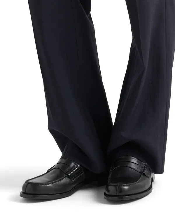Prada Leather Loafers - Black