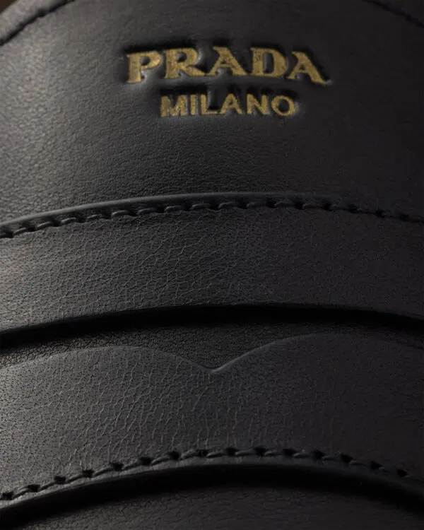 Prada Leather Loafers - Black