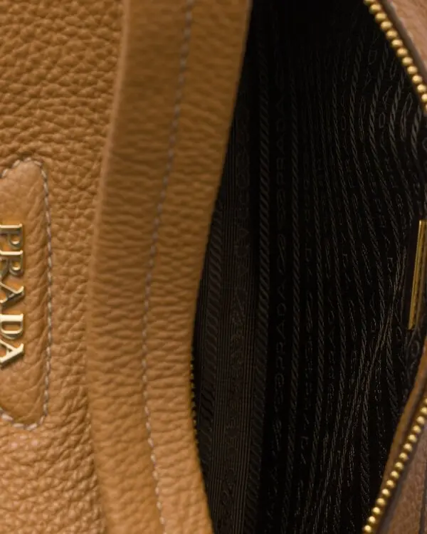 Prada Leather Shoulder Bag - Caramel