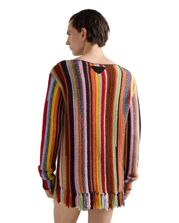 Prada Wool Fringe Sweater