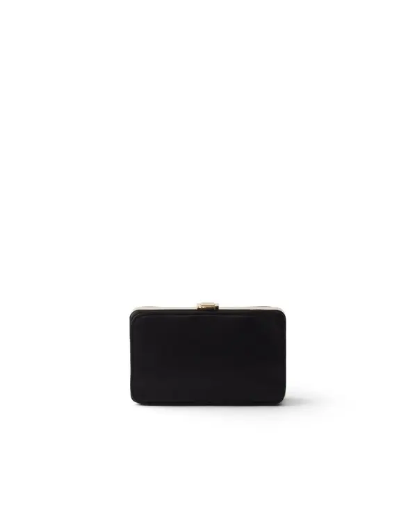 Prada Satin Mini-clutch With Metal Hardware