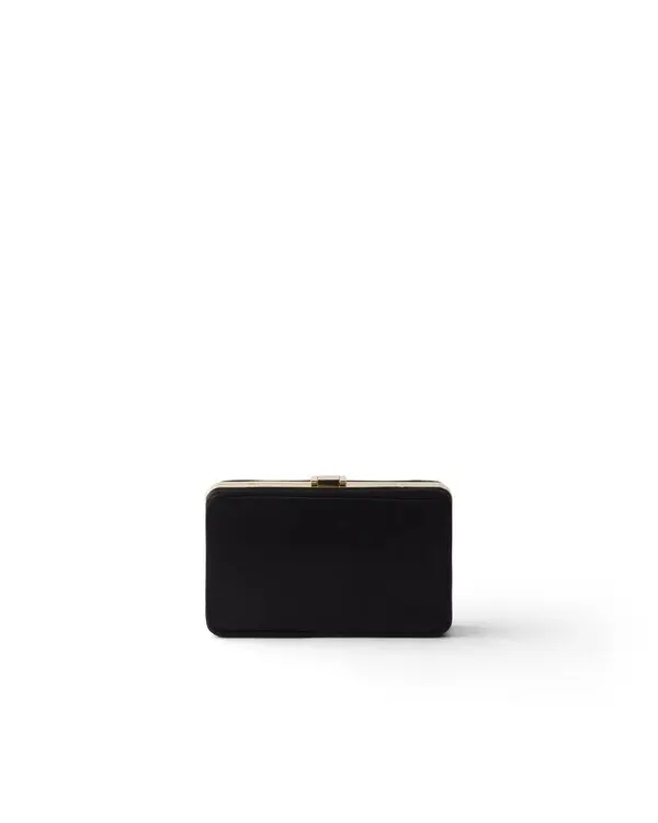 Prada Satin Mini-clutch With Metal Hardware