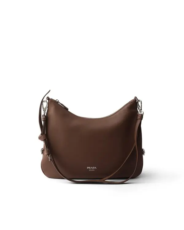 Prada Leather Shoulder Bag - Palisander