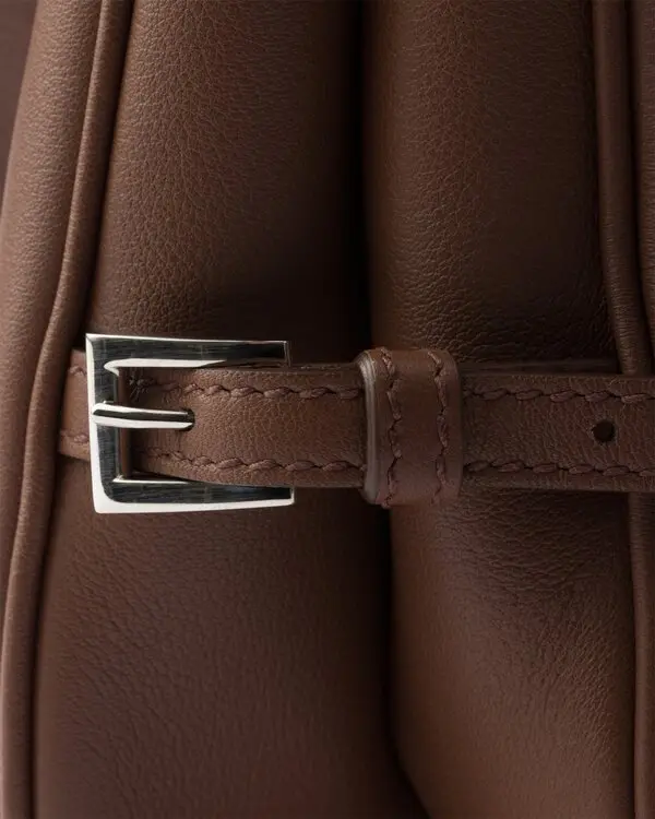 Prada Leather Shoulder Bag - Palisander