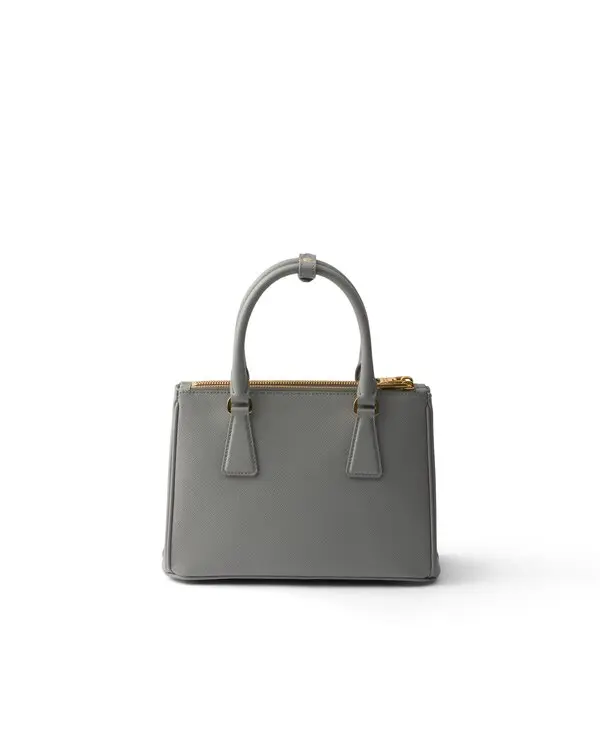 Prada Galleria Small Saffiano Leather Bag - Cloudy Gray
