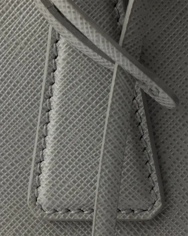 Prada Galleria Small Saffiano Leather Bag - Cloudy Gray