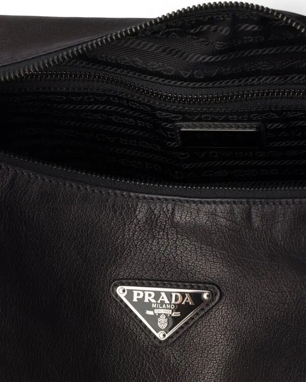 Prada Leather Shoulder Bag - Black