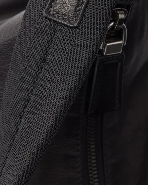 Prada Leather Shoulder Bag - Black
