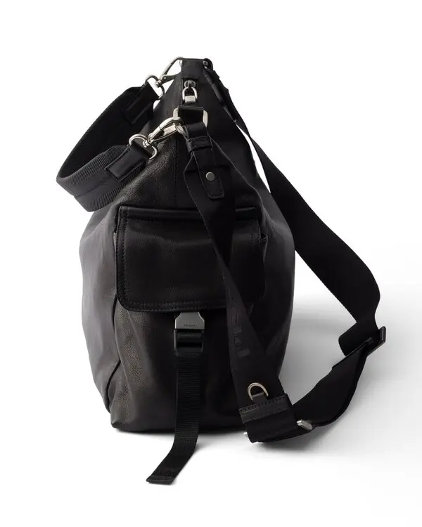 Prada Leather Shoulder Bag - Black