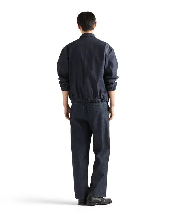 Prada Chambray Denim Blouson Jacket