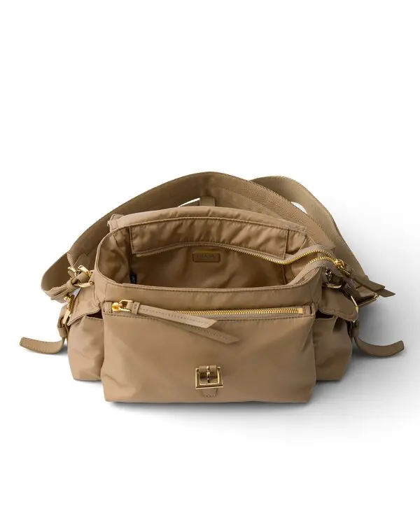 Prada Medium Re-nylon Shoulder Bag With Flap