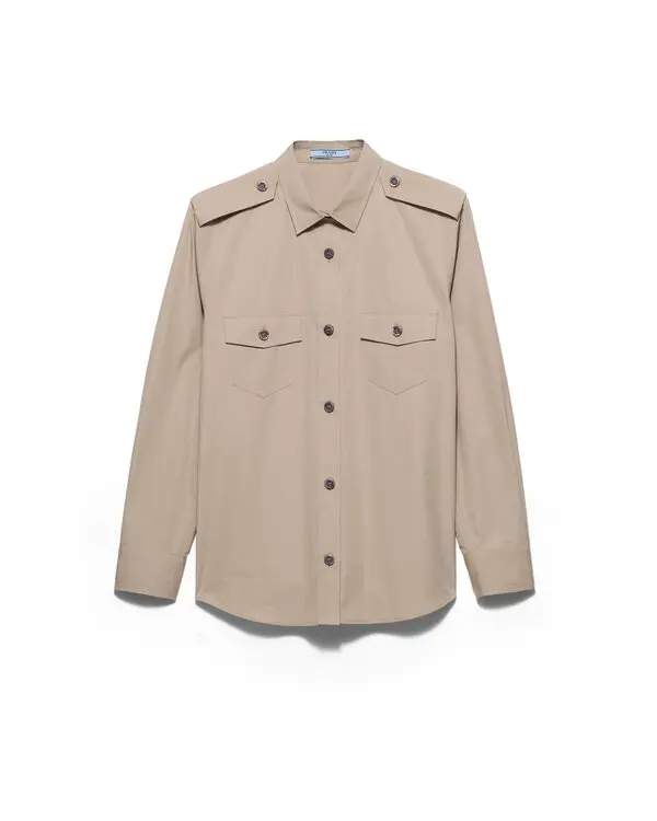 Prada Cotton Poplin Shirt - Limestone