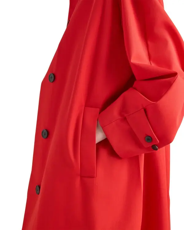 Prada Single-breasted Gabardine Coat