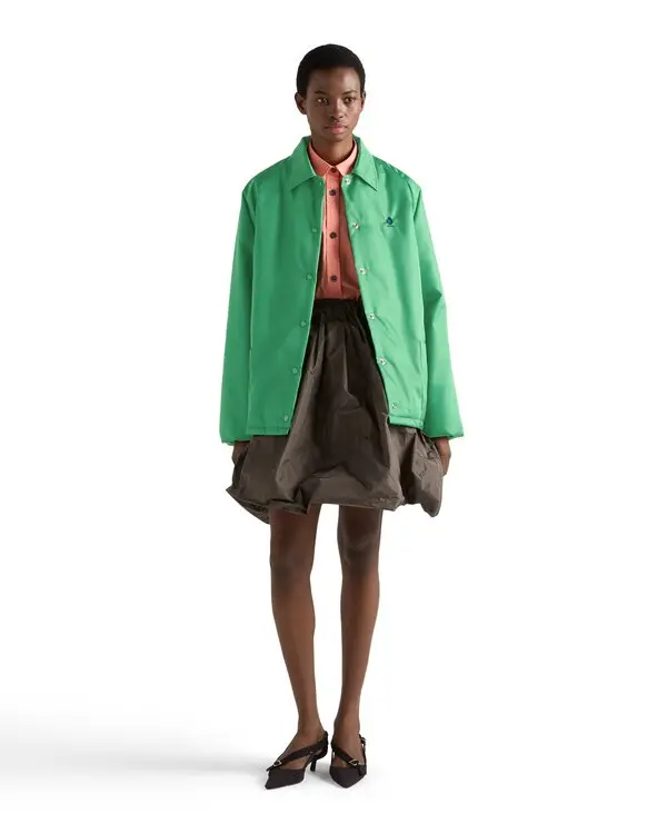 Prada Re-nylon Blouson Jacket - Green