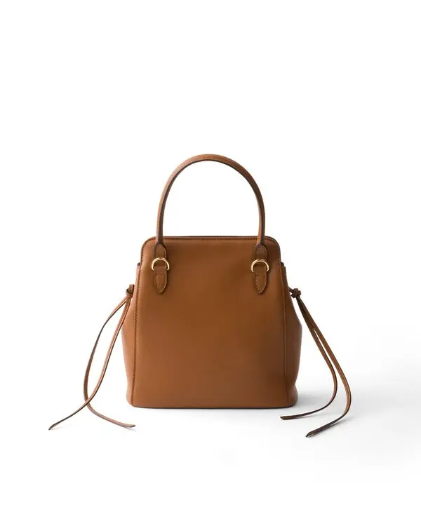 Prada Leather Handbag - Cognac