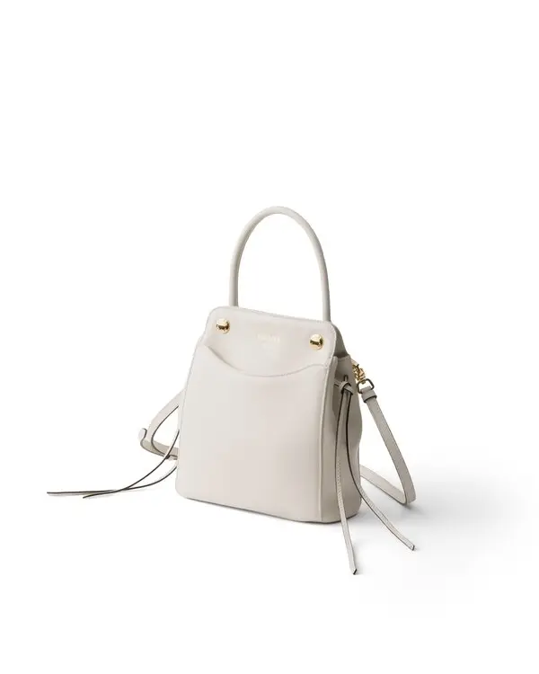 Prada Mini Leather Handbag - White