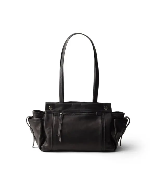 Prada Medium Leather Tote Bag